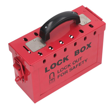 Portable Steel Lockout Tagout Group Lock Box for Safety Compliance ...