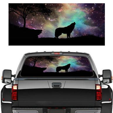 Rear Window Graphic Decal for Trucks SUV, Cars, Universal,Starry Sky ...