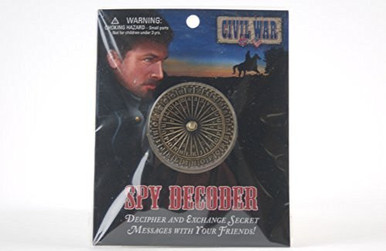 Civil War Spy Secret Decoder Decipher Wheel - Warehousesoverstock