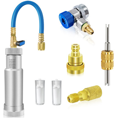 Boltigen AC Oil Dye Injector Kit, A/C Oil and Dye Injector Tools with ...