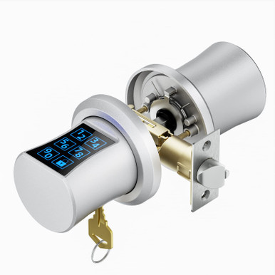 Signstek Keyless Entry Door Lock,Door Knob with Keypad and Security ...