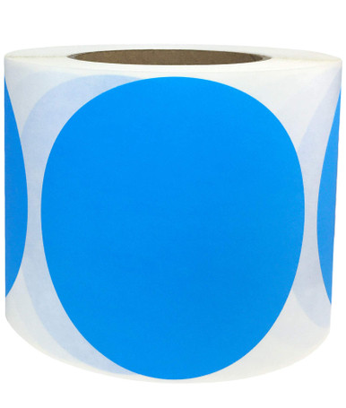 Fluorescent Blue Color Coding Labels for Organizing Inventory 4 Inch ...