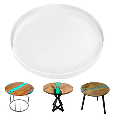 19.7" Resin Table Molds, Large Resin Mold Round Silicone,Epoxy Table ...