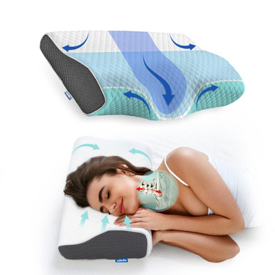Derila Cervical Anti Snore Pillows for Sleeping - Ergonomic Neck ...