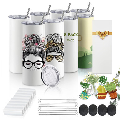 Sublimation Tumblers Bulk 20 oz Skinny Stainless Steel Double Wall ...