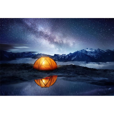 Caaerttply Camping Backdrop Outdoor Travel Starry Sky Galaxy ...