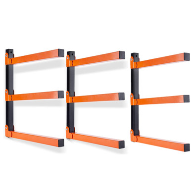 Ultrahaus Metal Lumber Rack and Wall Mounted Lumber Storage Rack with ...