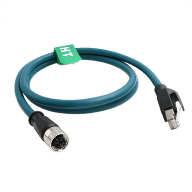 HangTon Ethernet Cable M12 X Code 8 Position Female to RJ45 Cat-7e for ...