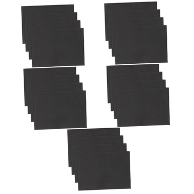 Foam Blocks 20 Pcs Cosplay Black Foam Sheets Foam Sheets for Crafting ...