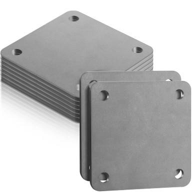 Therwen 8 Pcs 5 x 5 Inch A36 Steel Plate Hot Rolled Steel Plate Base ...