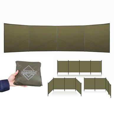 Onewind Camping Windbreak, 19.7''*55" Versatile Wind Blocker Light Rain ...
