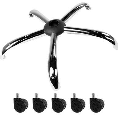 Frassie 28 Inch Office Chair Base with 5 Casters Wheels, Universal ...