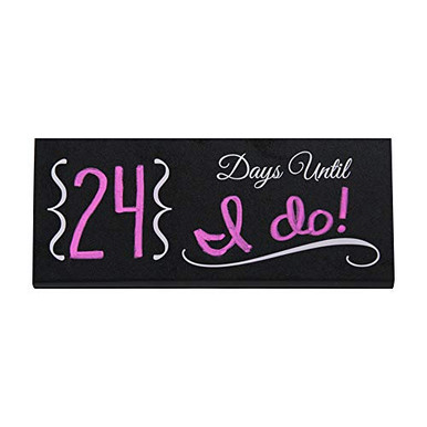 Custom Product Solutions Countdown Chalkboard Pedestal Sign - Brackets ...
