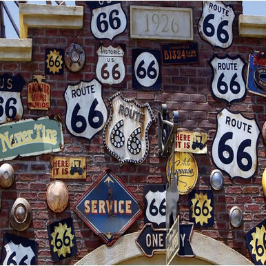 AOFOTO 8x8ft US Historic Route 66 Backdrop Vintage American Mother's ...