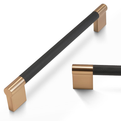 BUKOBYHE 10 Pack 7.5Inch Kitchen Cabinet Handles Black and Champagne ...