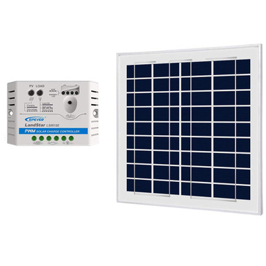 ACOPOWER 15W 12V Charger Kit, 15 Watts Polycrystalline Solar Panel with ...