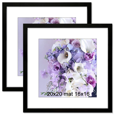 20x20 Frame Black Luxury Picture Frame Wall Hanging, Display Picture ...