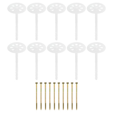PATIKIL 142mm Perforated Insulation Pins, 100 Pack Insulating Nails ...