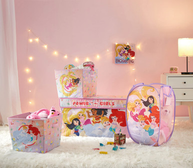 Disney Princess 4 Piece Storage Solution Set with Pop Up Hamper ...