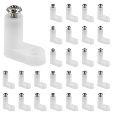 Unlorspy 50 Pcs PCB Board Mounting Feet White L Shape PCB Board Legs ...