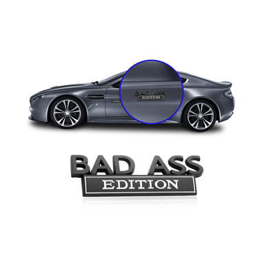 Ziciner Car Bad Ass Edition Emblem, 3D Fender Badge Decal Auto Sticker ...