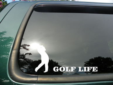 Golf Life - Die Cut Vinyl Window Decal/sticker for Car or Truck 7"x3 ...
