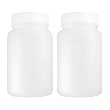 Othmro 2Pcs 22ml Plastic Bottles Lab Cylindrical Chemical Reagent ...