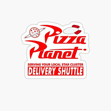 Pizza Planet Sticker - Sticker Graphic - Auto, Wall, Laptop, Cell ...