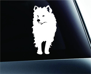 ExpressDecor American Eskimo Dog Symbol Decal Funny Car Truck Sticker ...