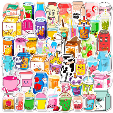 50 Pieces Drink Bottle Stickers Children's Water Cups Drink Bottle ...