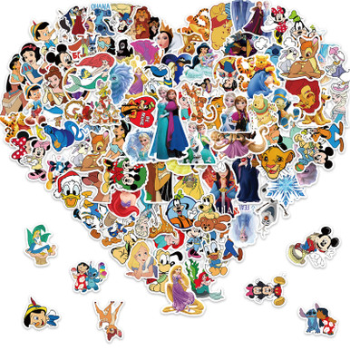 Disney Stickers 100PCS Toy Stickers Pack Princess Stickers Cute ...
