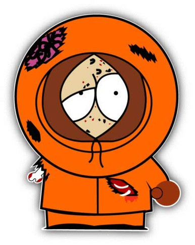 South Park Kenny Cartoon - Sticker Graphic - Auto, Wall, Laptop, Cell ...