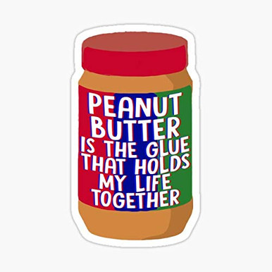 Peanut Butter Sticker - Sticker Graphic - Auto, Wall, Laptop, Cell ...
