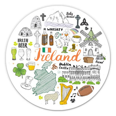 GT Graphics Express Ireland Circle Irish Culture Travel - 3'' Vinyl ...
