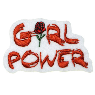 JPT - Girl Power Red Rose Biker Rock Heavy Metal Cute Cartoon ...