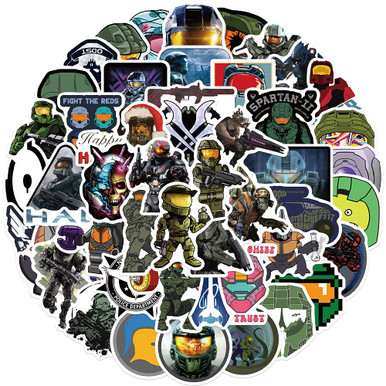 50Pcs Halo The Master Chief Collection Stickers Vinyl Waterproof ...