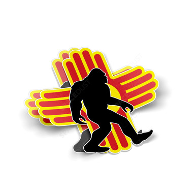 Spacedust Bigfoot Zia Sasquatch Yeti Two Sticker Set: 4? Custom Colors ...
