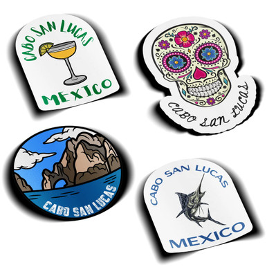 Cabo San Lucas Mexico Baja Cabo Wabo MX Vinyl Sticker Pack Decal Travel ...