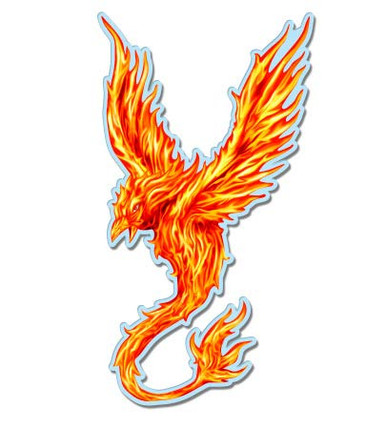 GT Graphics Phoenix - 5" Vinyl Sticker - for Car Laptop I-Pad ...