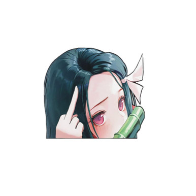 Anime Car Decals,Kamado Nezuko Car Sticker,Waterproof Anime Peeker ...