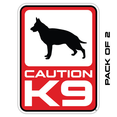 Caution K-9 Sticker Decal Canine Dog K9 Wall Car K9 Decal Dog Stickers ...