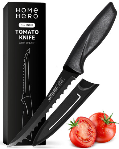 Home Hero Utility Knife with Sheath - Ultra-Sharp High Carbon Stainless ...