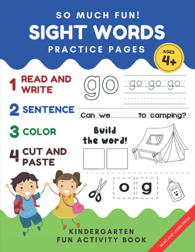 So Much Fun! -Sight Words Practice Pages: Kindergarten Daily Workbook ...