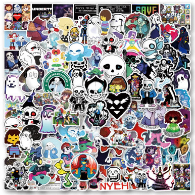 100Pcs Undertale Stickers | Vinyl Waterproof Game Undertale Stickers ...