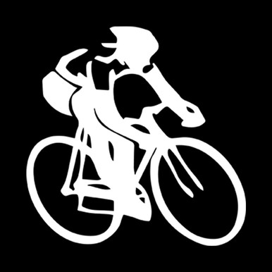 Bicycle Cycling Person Vinyl Decal Sticker for Cars Trucks Windows ...