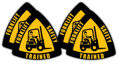Forklift Safety Trained Hard Hat Sticker | Helmet Decal | Tow Motor ...