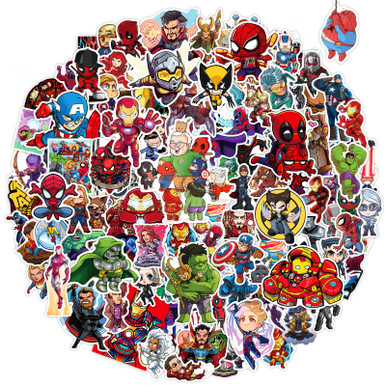 Cute Superhero Stickers for Water Bottle, 130pcs Waterproof Stickers ...