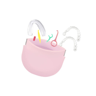 BUCKBURG Slim Silicone Aligner & Retainer Case With Vent Holes ...