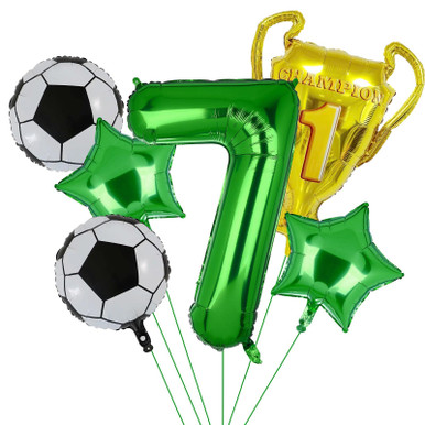 Soccer Balloons 7th Birthday Decoration for Boys, Soccer Balloons Foil ...