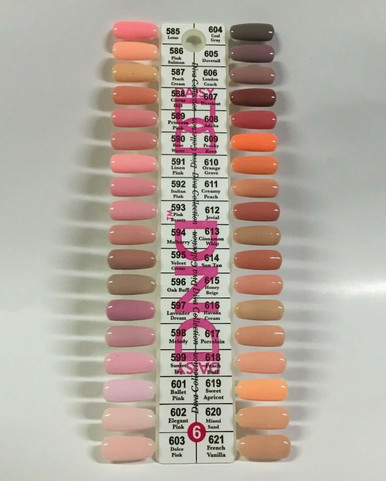 DND daisy Collection Nail Color Swatches Gel Polish Colors Colour ...